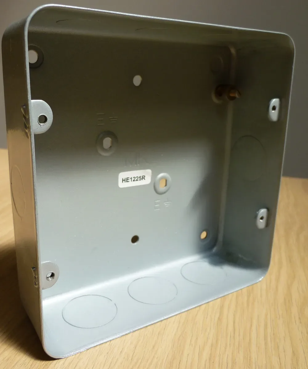 Quadruple metal wall box - Bromleighs Premium Electrical Hardware